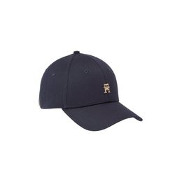 Tommy Hilfiger Baseball Cap ESSENTIAL CHIC CAP mit goldfarbenen Logo-Pin, blau