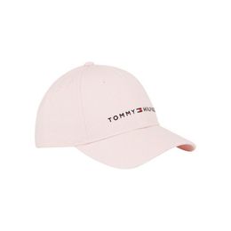 Tommy Hilfiger Fitted Cap Essential Cap Unisex Kinder Kids Junior MiniMe,mit Logostickerei, rosa