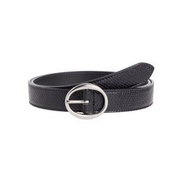 Calvin Klein Jeans Synthetikgürtel CLASSIC ROUND LTHR BELT 25MM SN, schwarz