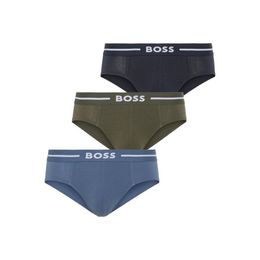 BOSS Hipster HipBr 3P Bold (Packung, 3-St., 3er) mit BOSS Schriftzug auf dem Bund, bunt