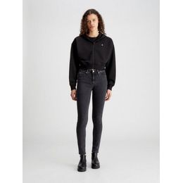 Calvin Klein Jeans Sweatjacke CK EMBRO BADGE ZIP-THROUGH, schwarz