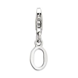 UNIQUE Charm-Einhänger Silber Charm Null mit Karabiner für Basisarmbänder CH0560