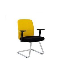 JVmoebel Bürostuhl Modern Luxus Polster Stühle Gelb Designer Möbel Textil Lehnstuhl Neu (1 St)