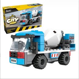 Jaki Steckspielzeug Fahrmischer LKW Hello City GoBricks