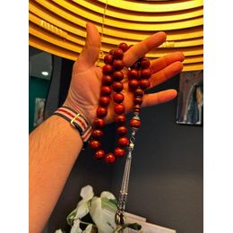 TesbihBid Kettenanhänger Gebetskette Tesbih Misbaha Amber Prayerbeads Bakalite faturan 33 (33-tlg)