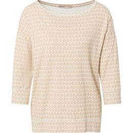 Adagio Shirt "Lacy", 3/4-Arm, Rundhals-Ausschnitt, für Damen, beige, 40