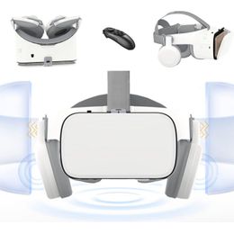 LONGLU VR für Telefon, kabelloses Bluetooth-VR-Headset VR-Brille 110 ° FOV Virtual-Reality-Brille (unterstützt 4