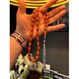 TesbihBid Kettenanhänger Gebetskette Tesbih Misbaha Amber Prayerbeads Bakalite faturan Tasbih (33-tlg)