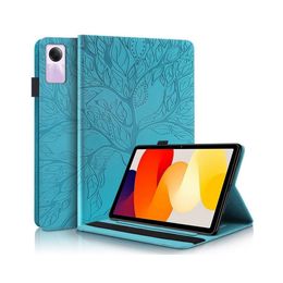 Wigento Tablet-Hülle Aufstellbare Kunst-Leder Tasche Motiv für Xiaomi Redmi Pad 2 / SE 11