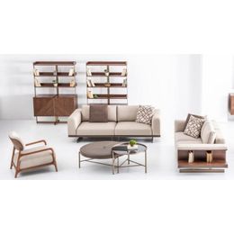 JVmoebel Wohnzimmer-Set Moderne Sofagarnitur Dreisitzer Zweisitzer Set Luxus Grau