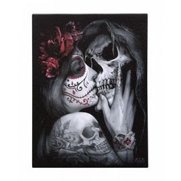Horror-Shop Dekofigur Kuss des Todes Bild auf Leinwand 19 x 25 cm