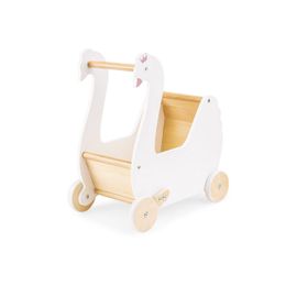 Mamabrum Lauflernhilfe Holzkinderwagen für Puppen