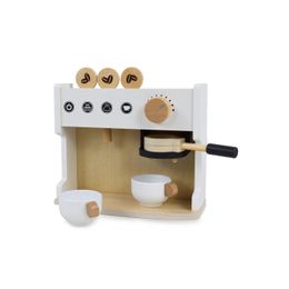Mamabrum Kinder-Küchenset Hölzerne Kaffeemaschine mit Kanne