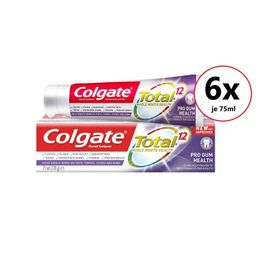 Colgate Zahnpasta 6x75ml Colgate Total Pro Gum Health Antibakterielle Zahnpasta