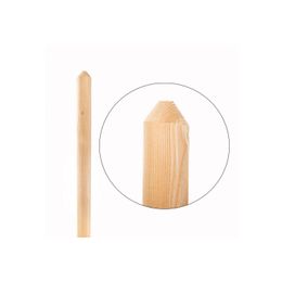 Mega-Holz Holzzaun Zaunlatten-Paket "Mallorca" (Halbpalisade) 6 cm 80 cm 40 Stück