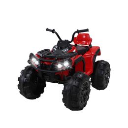 Actionbikes Motors Kinderquad Bumper, Kinder-Elektroauto mit Fernbedienung, 70 Watt, Stoßdämpfer, Bremsautomatik, LED (Rot)