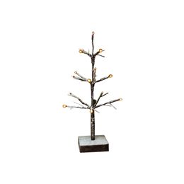 Kiom Kleiner Led Baum Weihnachtsbaum 40 x 25 cm braun Batteriebetrieb 11121