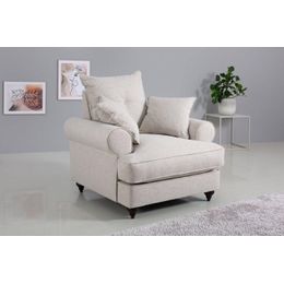 Home Affaire Sessel Bloomer, mit hochwertigem Kaltschaum, in verschiedenen Farben erhältlich, weiß