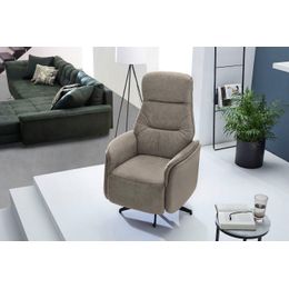 Jockenhöfer Jockenhöfer Gruppe TV-Sessel Doro, mit 2 Motoren, separate Rücken- und Fussteilverstellung elektrisch, beige|grau