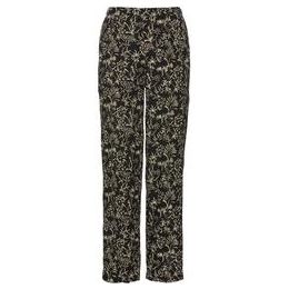 DW-Shop Viskose-Hose, Muster schwarz, 46