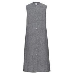 DW-Shop Leinen-Kleid, Melange schwarz, 46