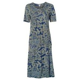 DW-Shop Viskose-Kleid, Druck blau, 38