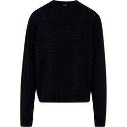 Urban Classics Set In Boxy Sweater Strickpullover schwarz in L