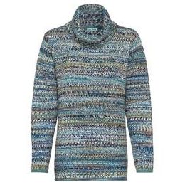 DW-Shop Alpaka-Pullover, Muster blau, 40/42