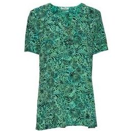 DW-Shop Viskose-Bluse, Muster grün, 36