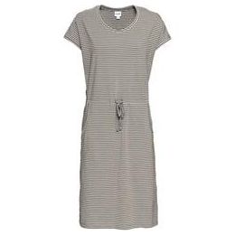 DW-Shop Baumwoll-Mix-Kleid, Streifen khaki, 52/54