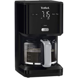 Tefal CM600810 Smart & Light Filter Kaffeemaschine für bis zu 15 Tassen, LCD-Display mit digitaler Anzeige, Aroma-Reglung, 24h-Timer, Tropfstopp-Verschluss, 1000 W, Schwarz