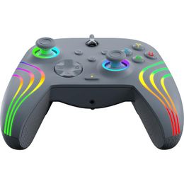 pdp LLC Afterglow™ Wave Kabelgebundener Grey Gaming Controller für PC, Xbox Series X, S, One