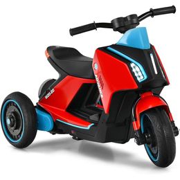 Costway 6V Kinder Elektro Motorrad mit Musik, Hupe und Scheinwerfer