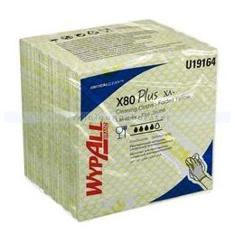 Kimberly-Clark WypAll X80 Plus Kimberly Clark 1/4 Falz 1x 30 Tücher gelb 1-lagig, 1/4 Falz, 1 Beutel x 30 Tücher