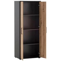 MÖBELPARTNER MÖBELPARTNER Aktenschrank Aino, 701866 schwarz 3 Fachböden 65,1 x 41,0 x 163,6 cm