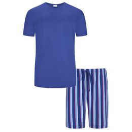 Mey Schlafanzug in Jersey-Qualität mit Shorts im Streifenmuster