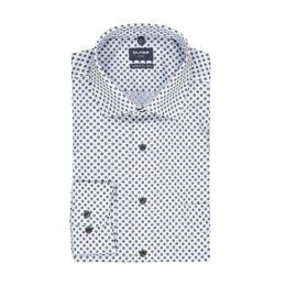 OLYMP Luxor, Modern Fit Hemd mit geometrischem Muster, Extralang