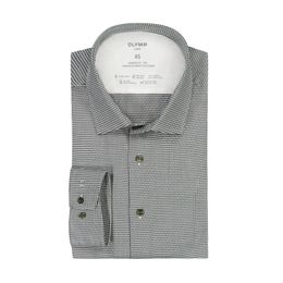 OLYMP Luxor, modern fit Hemd mit Pepita-Muster, 24/Seven Dynamic Flex Shirt