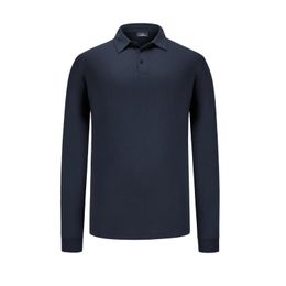 Ragman Langarm-Poloshirt aus softer Pima-Baumwolle