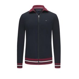 Tommy Hilfiger Sweatjacke mit Stretchanteil und Logo-Stickerei