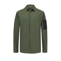 BOSS Green Overshirt mit Stretchanteil, wasserabweisend