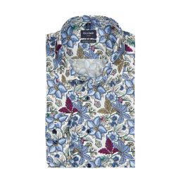 OLYMP Luxor, Modern Fit, Hemd mit floralem Print