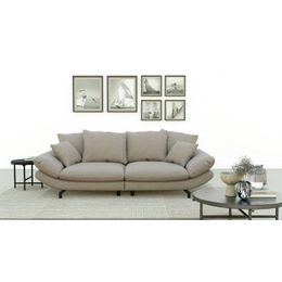 Trendmanufaktur Big-Sofa Gizmo, mit weichem Sitzkomfort und zeitlosem Design, beige