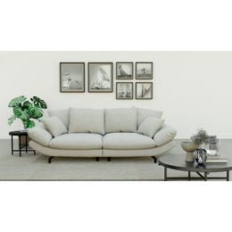 Trendmanufaktur Big-Sofa Gizmo, mit weichem Sitzkomfort und zeitlosem Design, grau
