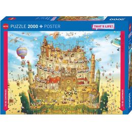 Heye Puzzle High Above, 2000 Puzzleteile, Made in Europe, bunt