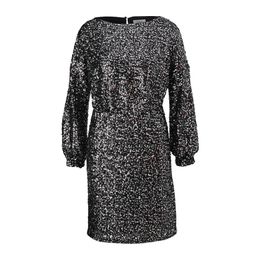 s.Oliver BLACK LABEL Cocktailkleid Damen Größe 42 schwarz / silber