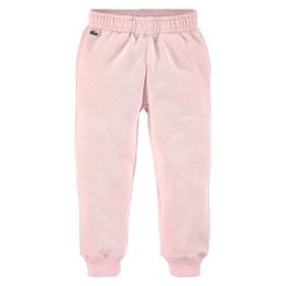 Lacoste Sweathose Kinder Kids Junior MiniMe,mit aufgesticktem Lacoste-Krokodil, rosa