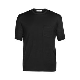 Icebreaker Merino Granary T-Shirt mit Brusttasche - Mann - Black - Größe XL