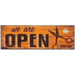 MyFlair Holzschild "We are open II"