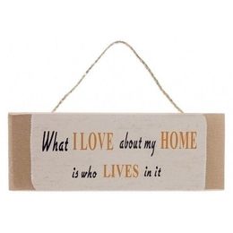 MyFlair Holzschild "What I love about my home"